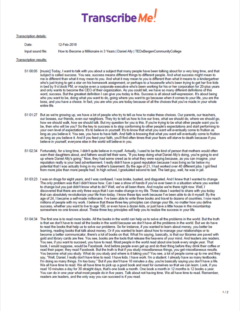 Transcription Services - Starting at $0.79 per minute | TranscribeMe!